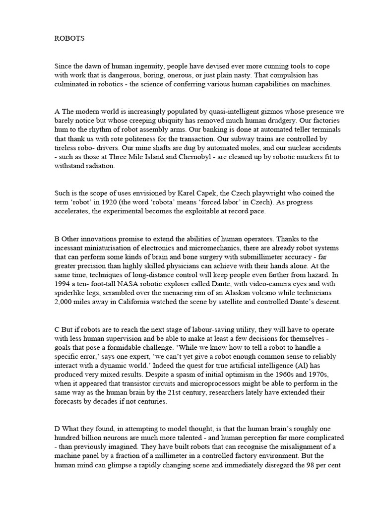 ROBOTS | PDF | Robot | Robotics