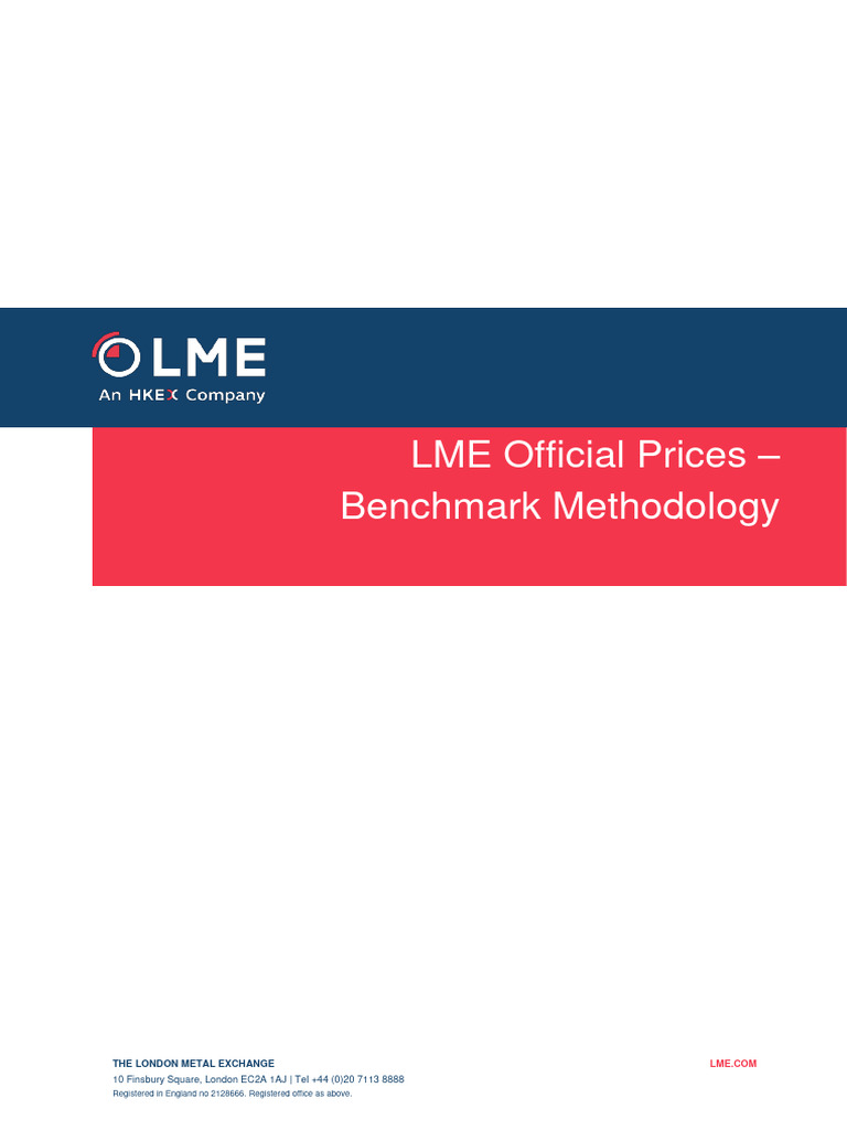 LME Benchmark Methodology Official Prices | PDF | United States Dollar ...