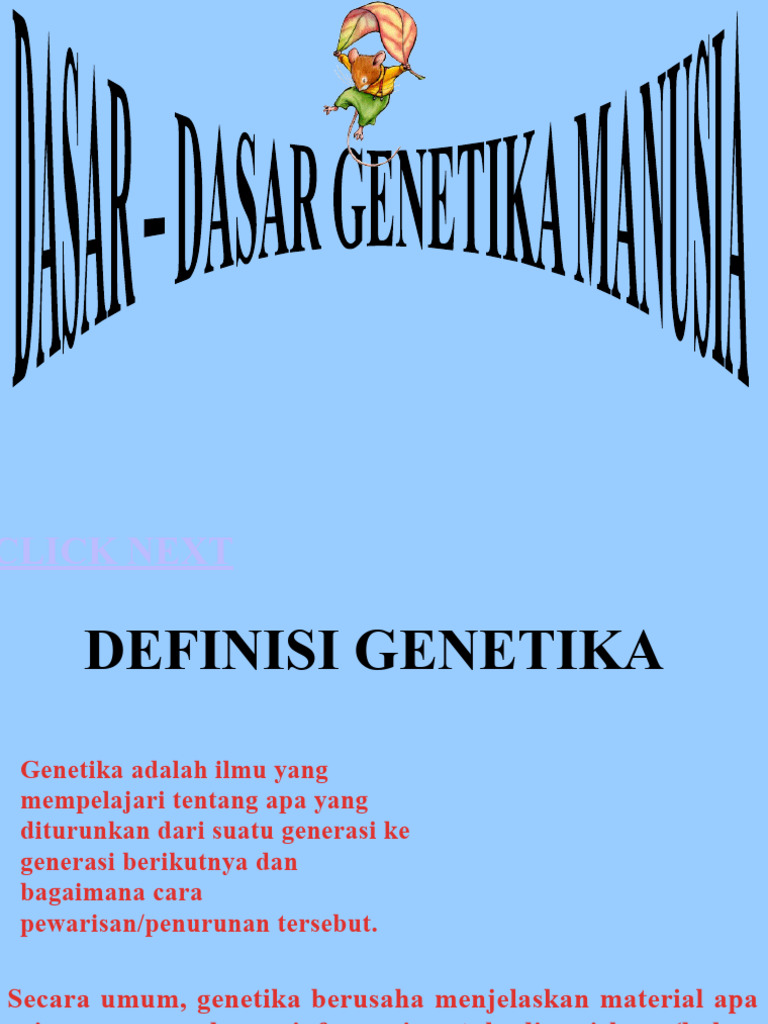 Dasar Dasar Genetika Manusia | PDF | Ilmu Sosial | Kesehatan Holistik