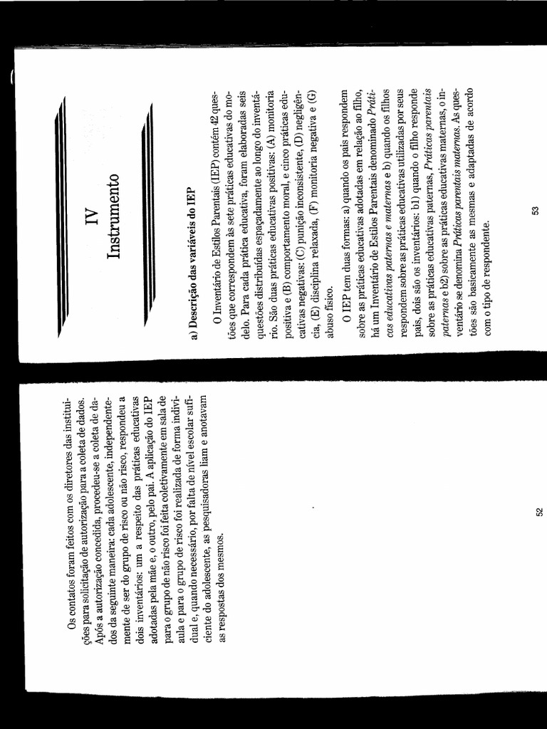 CAPITULO IV - INSTRUMENTO | PDF