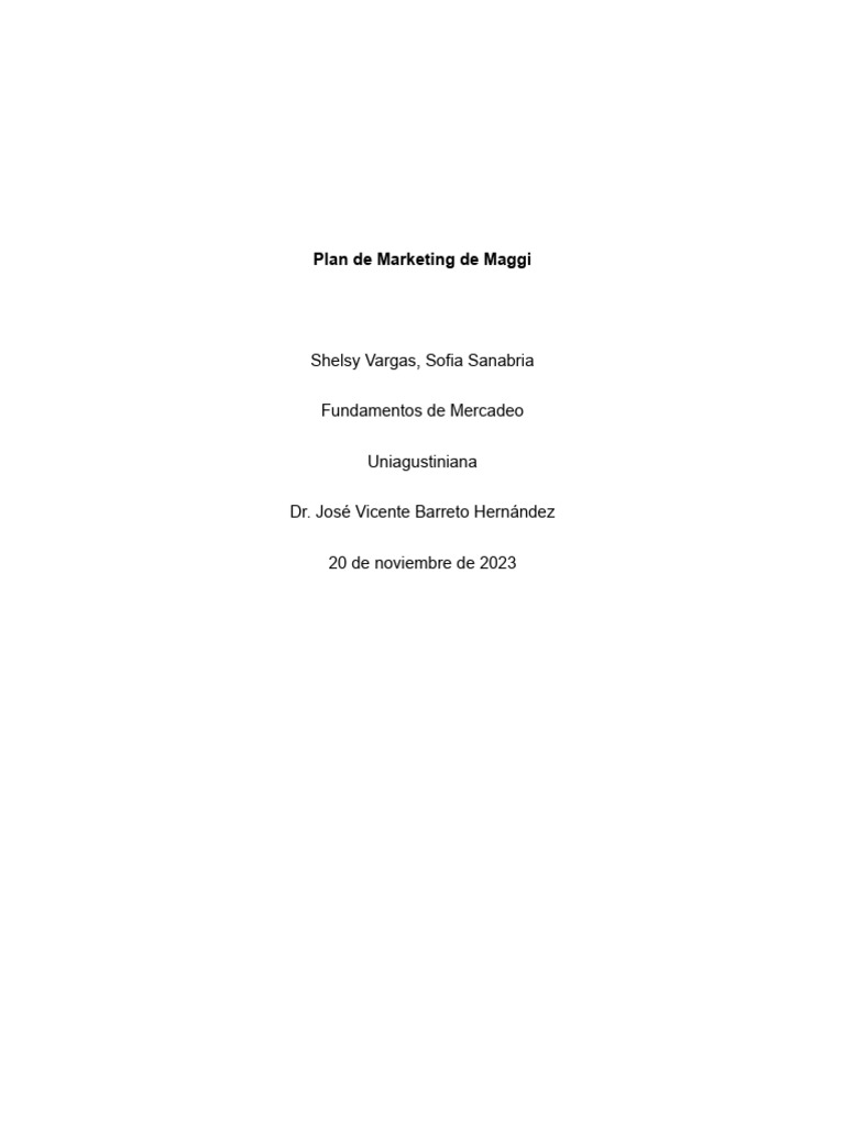 Estrategias de Marketing de Maggi | PDF | Marketing | Publicidad digital