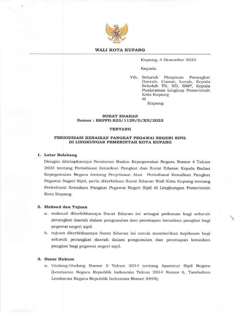 SURAT EDARAN KP 2024 (1) | PDF