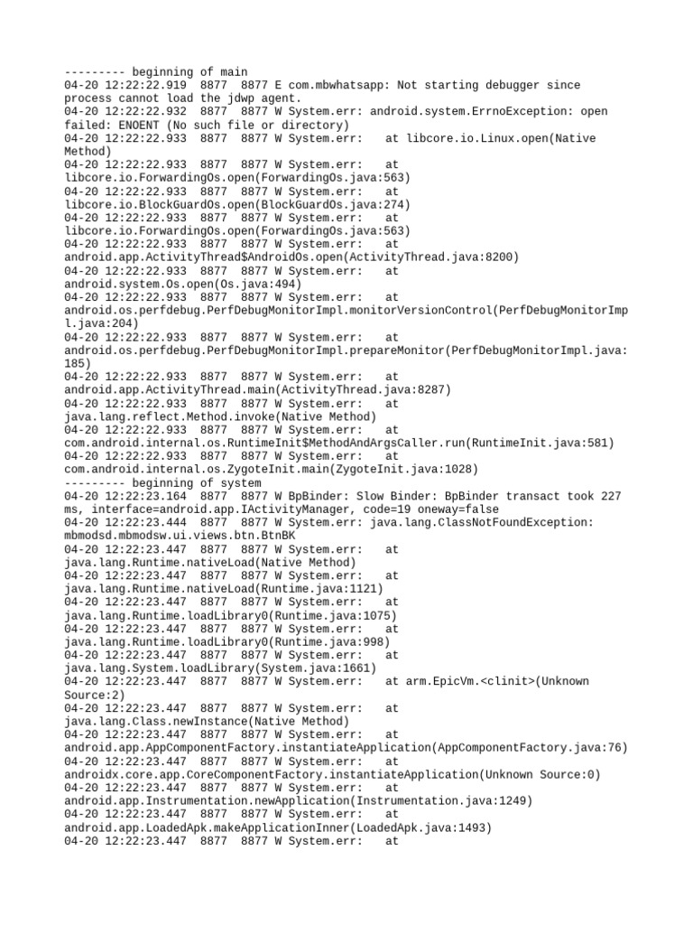 Logcat | PDF | Java (Programming Language) | Computer File