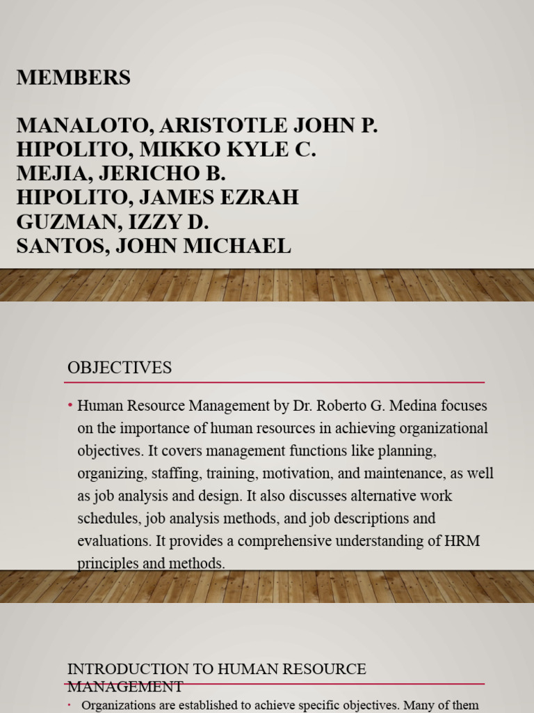 Organization and Management Report | PDF | Human Resource Management ...