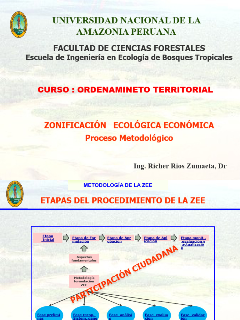 4 Proceso Metodológico de La ZEE | PDF | Agua | Mapa