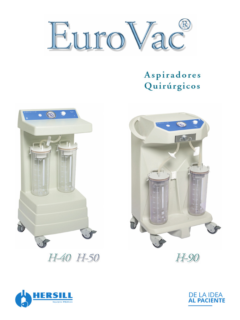 Aspiradores Quirúrgicos Eurovac H50 | PDF | Unidades de medida ...