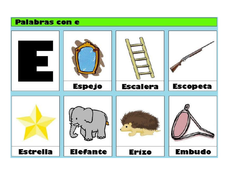 PALABRAS CON E | PDF