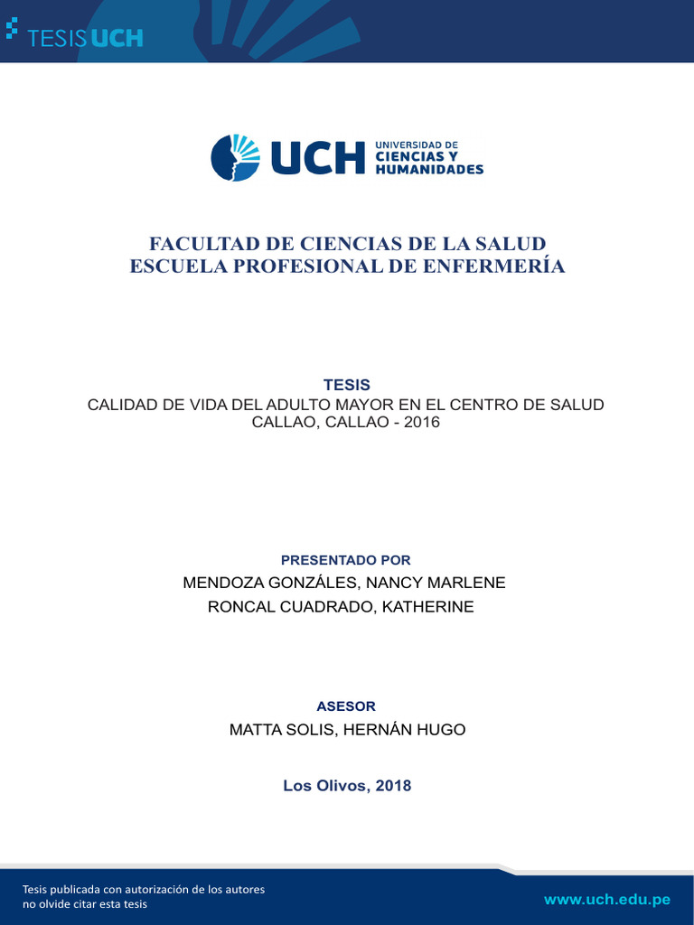 Mendoza_NM_Roncal_K_tesis_enfermeria_uch_2018.pdf LILI | PDF | Vejez ... Mendoza_NM_Roncal_K_tesis_enfermeria_uch_2018.pdf LILI | PDF | Vejez ...