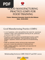 Complete Template For GMP Manual | PDF | Food Safety | Sanitation