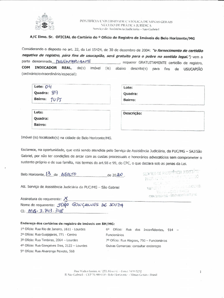 Formulário CRI | PDF