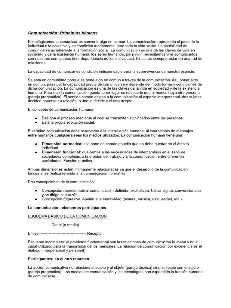 Resumen Comu y Critica | PDF | Comunicación | Comunicación no verbal