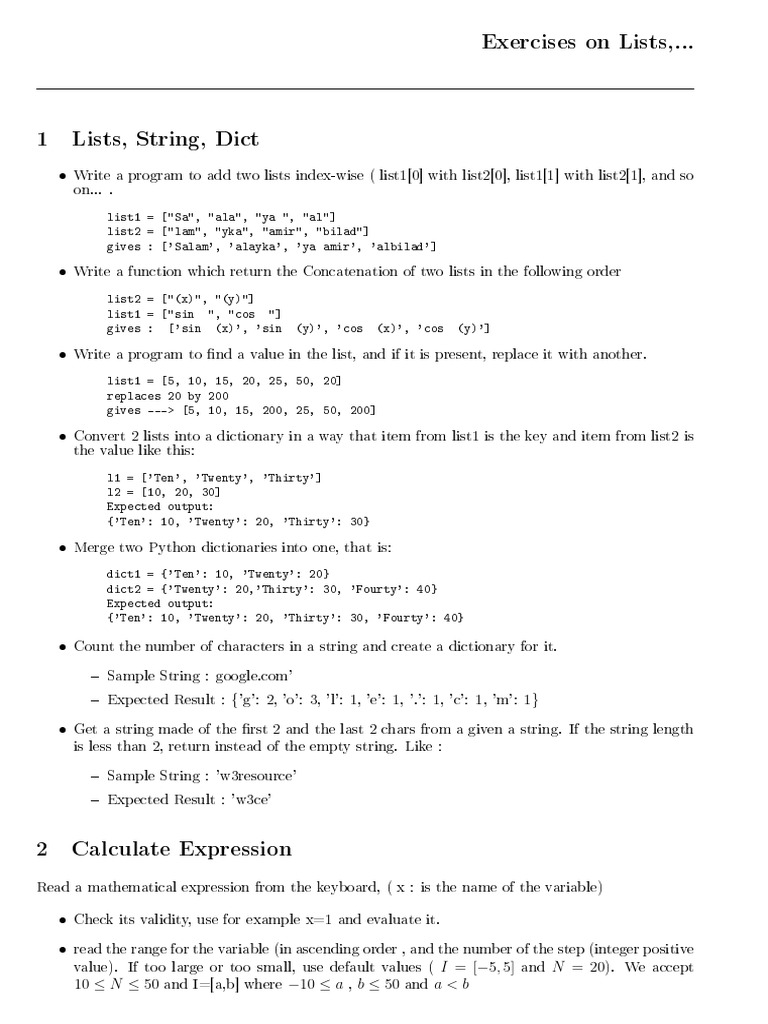 Exerciseslist Pdf String Computer Science Theoretical Computer Science 