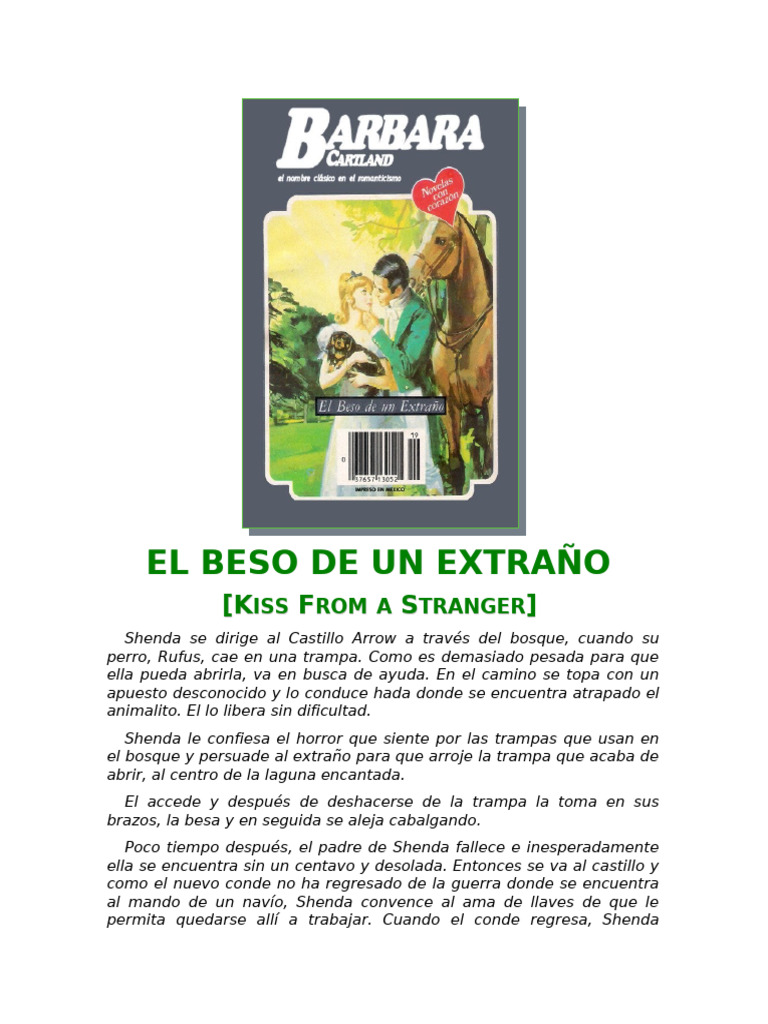 Cartland Barbara - El Beso de Un Extraño | PDF | Napoleón | Caballero