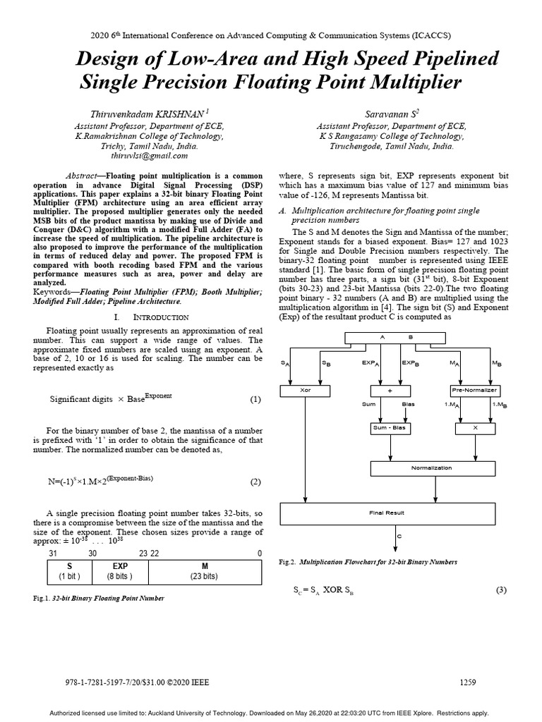 Design Of Low Area And High Speed Pipelined Pdf Dynamic Random Access Memory Computer