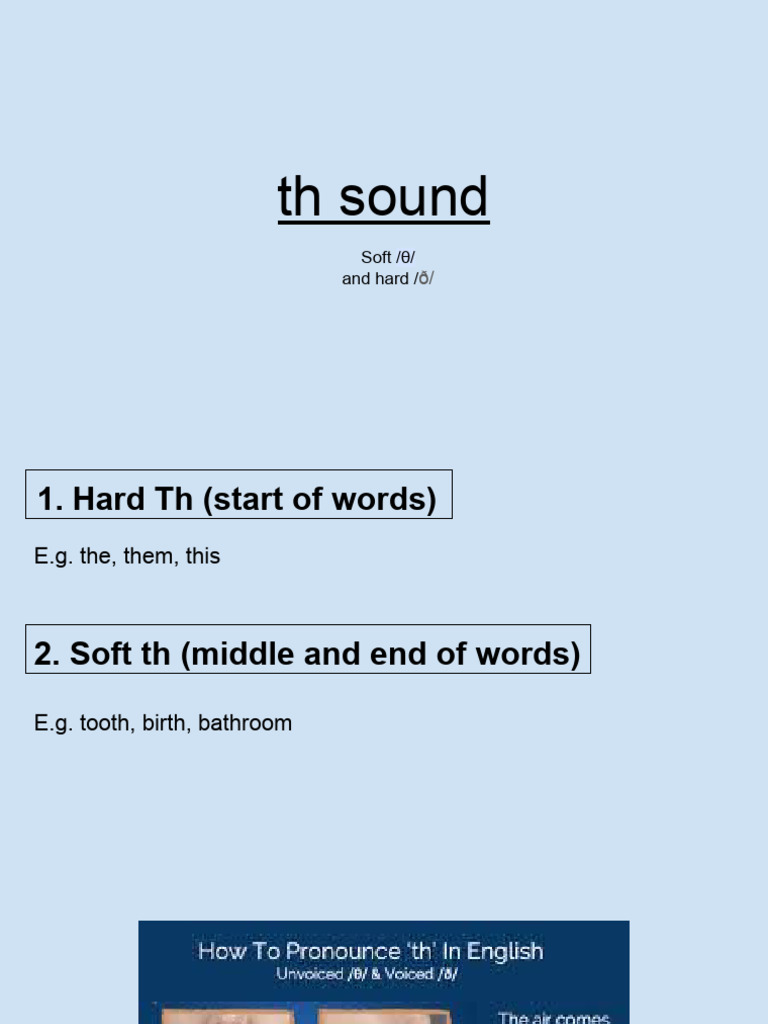 Mastering Hard and Soft TH Sounds | PDF