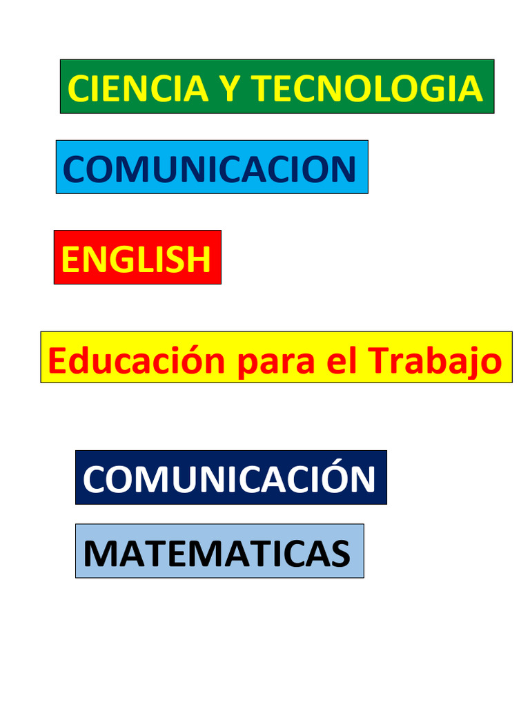 Nombres de Cursos | PDF