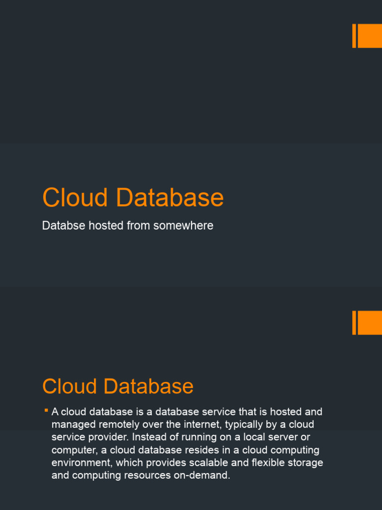 Cloud Database | PDF