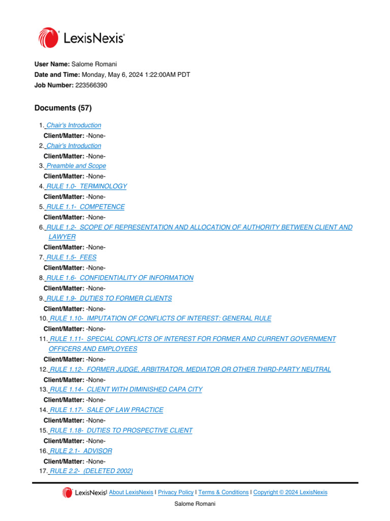 MRPC | PDF | Lawyer | American Bar Association