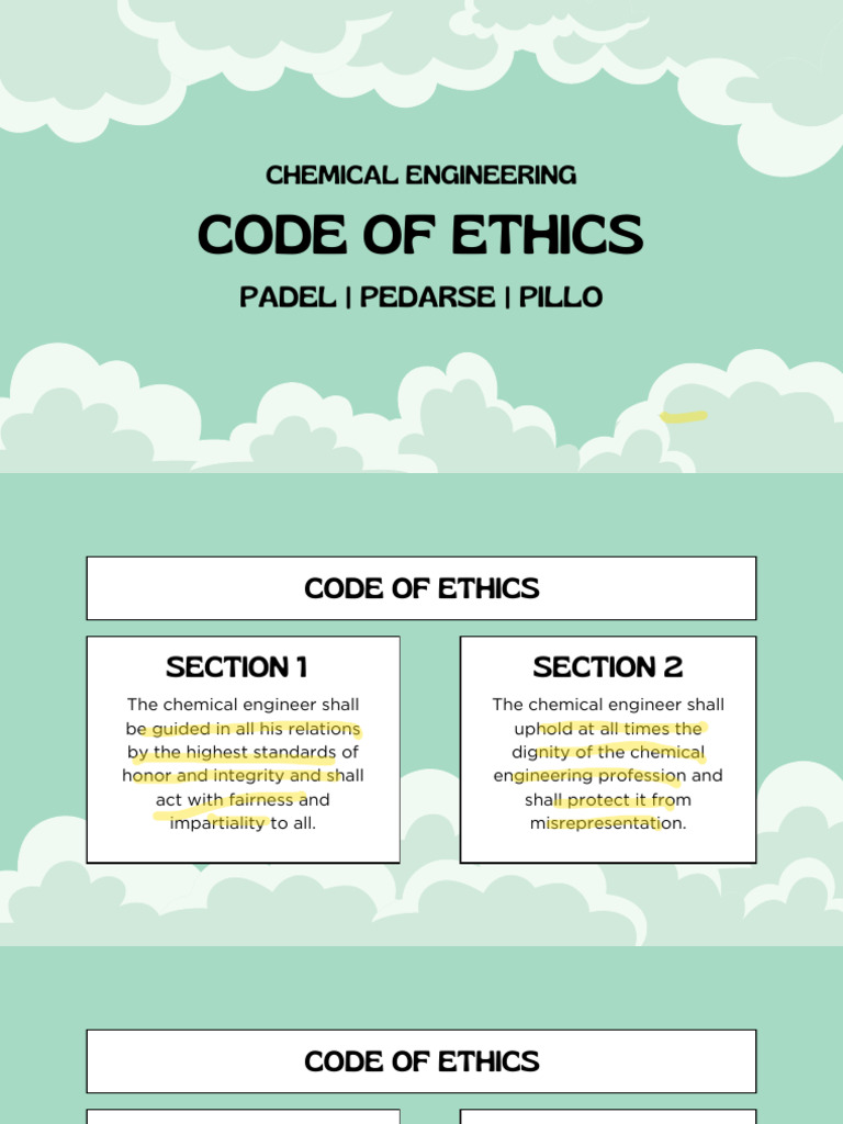 Che Code of Ethics | Download Free PDF | Employment | Engineer