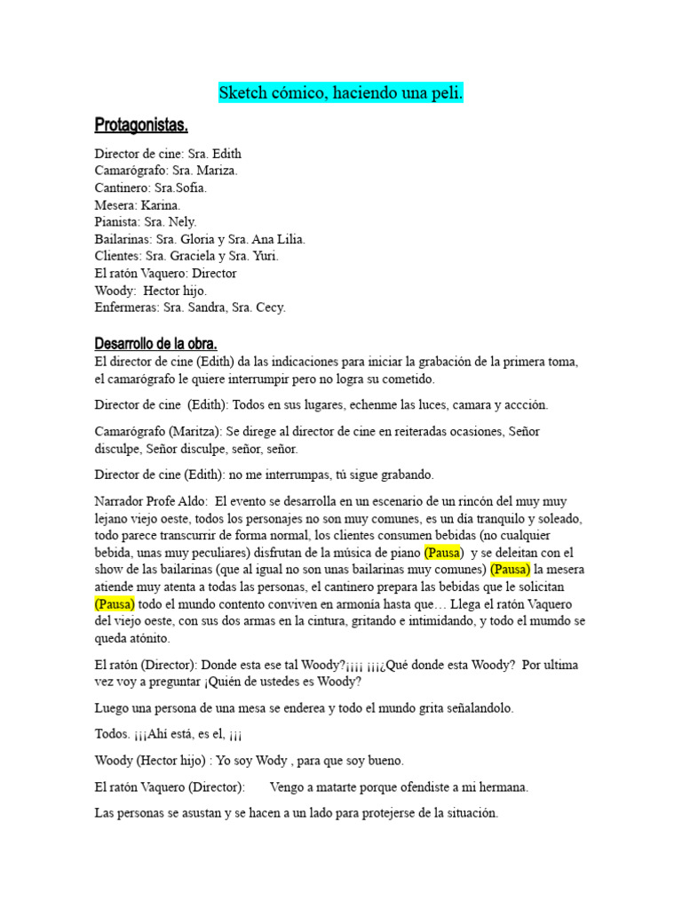 Sketch Cómico | PDF | Arte