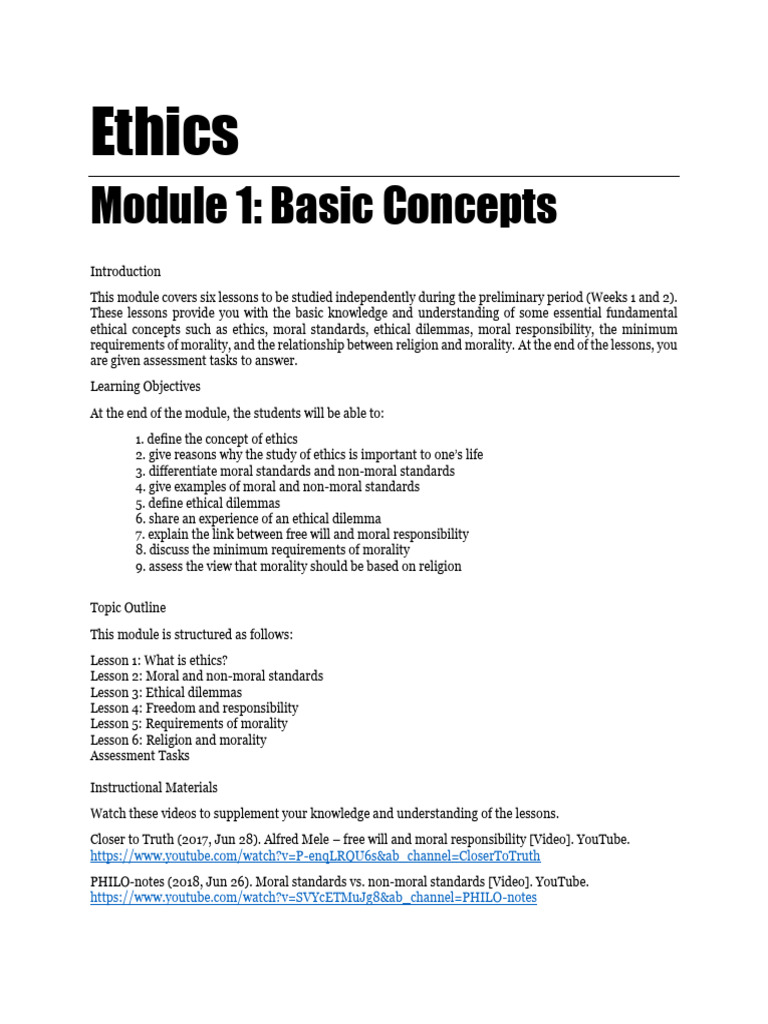 Fundamental-Concepts | PDF | Morality | Divine Command Theory