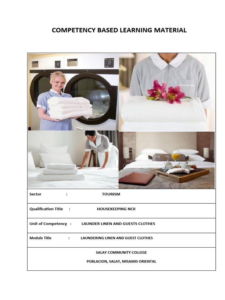 3Competency-Based-Learning-Material- wala natiwas | PDF | Textiles | Laundry