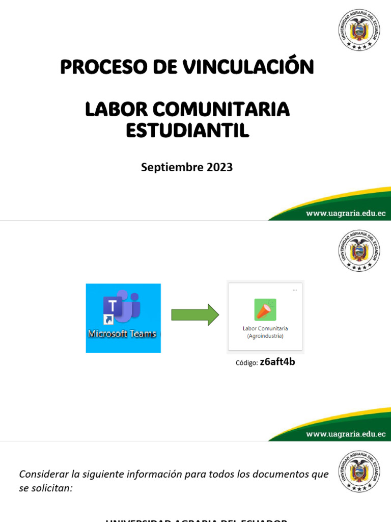 Proceso Labor Comunitaria Charla Sept 2023 | PDF
