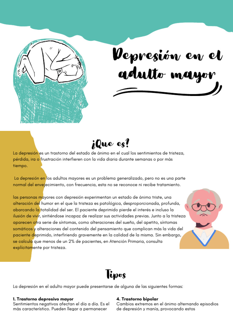 Depresión en el adulto mayor | PDF | Trastorno depresivo mayor ...