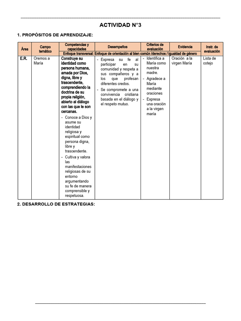 3° Grado - Religion | PDF | María, madre de Jesús | Oración
