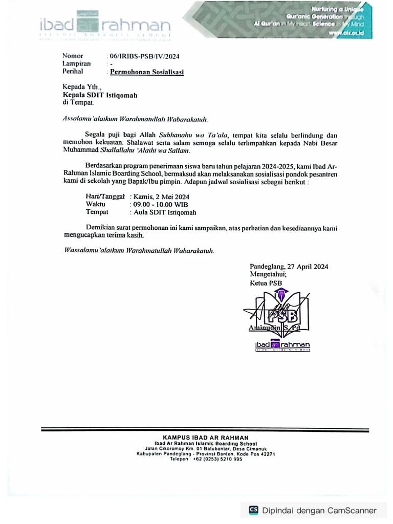 Surat Permohonan | PDF