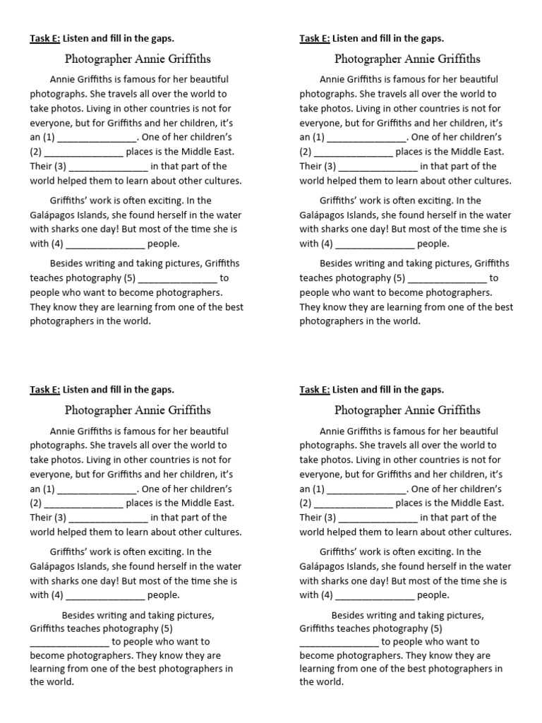 Vocabulary A | PDF | Photographer | Imaging