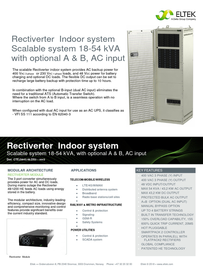 Eltek | PDF | Alternating Current | Power Inverter