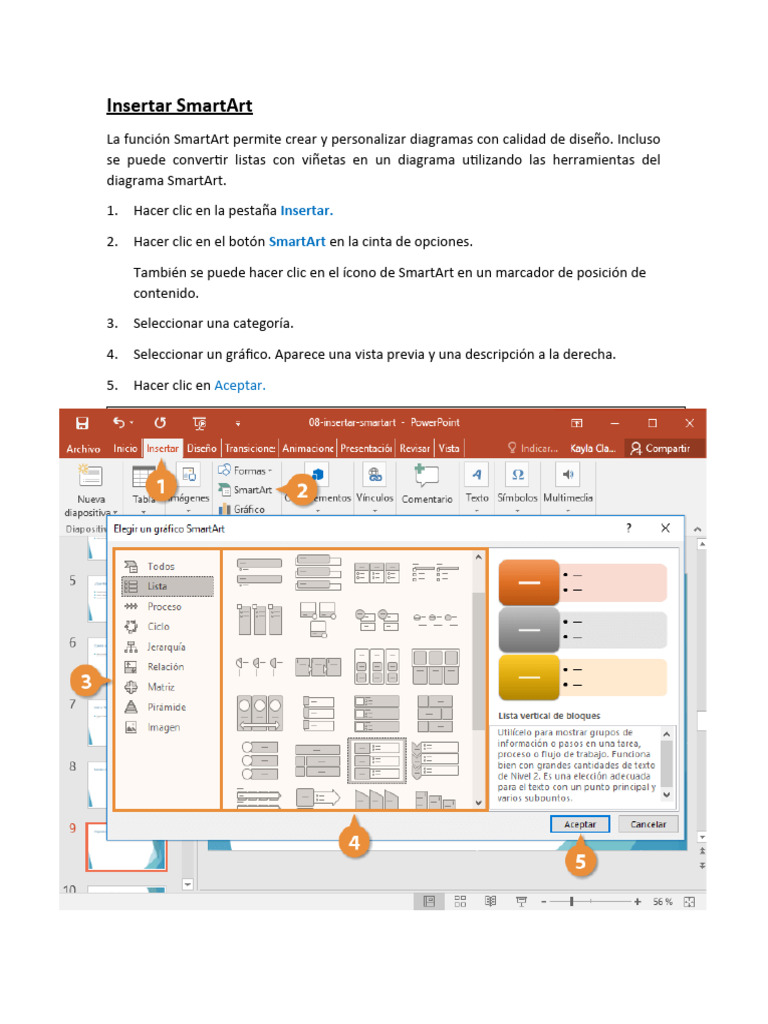 Insertar SmartArt | PDF