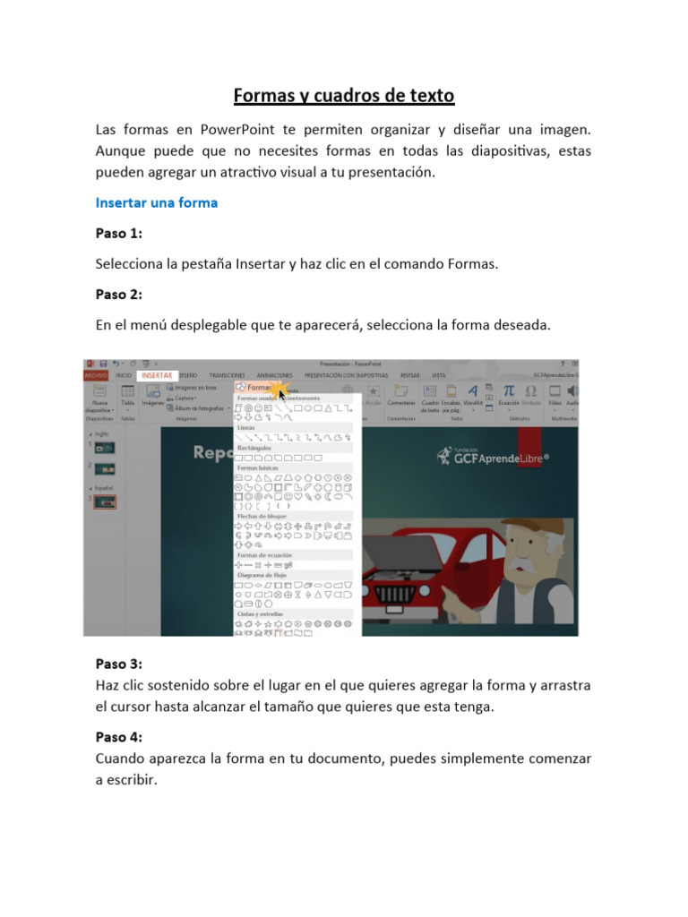 Cuadros de texto en PowerPoint: Guía práctica | PDF | Microsoft ...