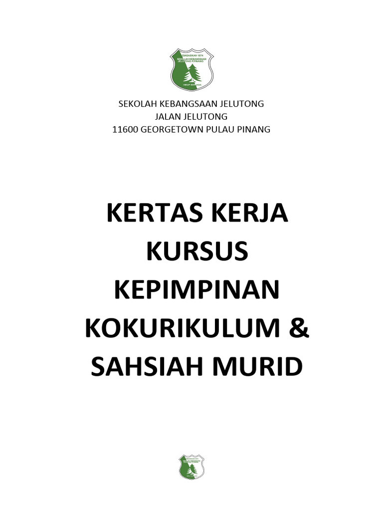 Kertas Kerja Kursus Kepimpinan | PDF