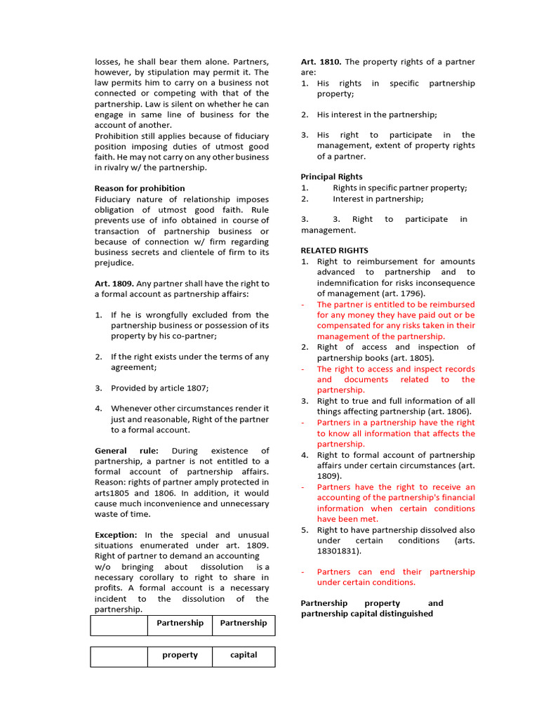 Chapter 1 Section 2-3 | PDF | Assignment (Law) | Partnership