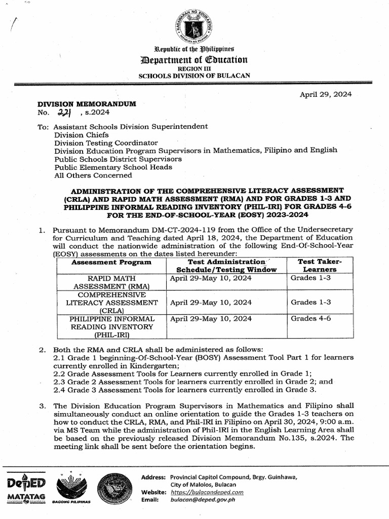 DIVISION-MEMORANDUM-NO-221-S-2024 | PDF