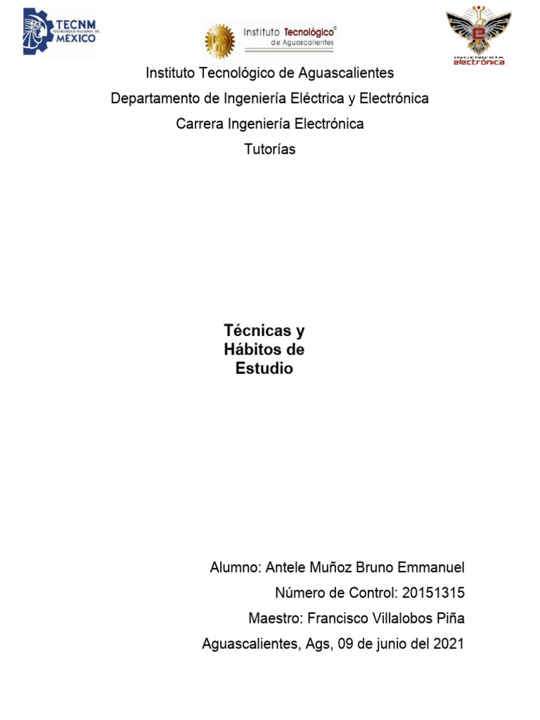 Tecnicas y Habitos de Estudio | PDF | Crecimiento personal y profesional