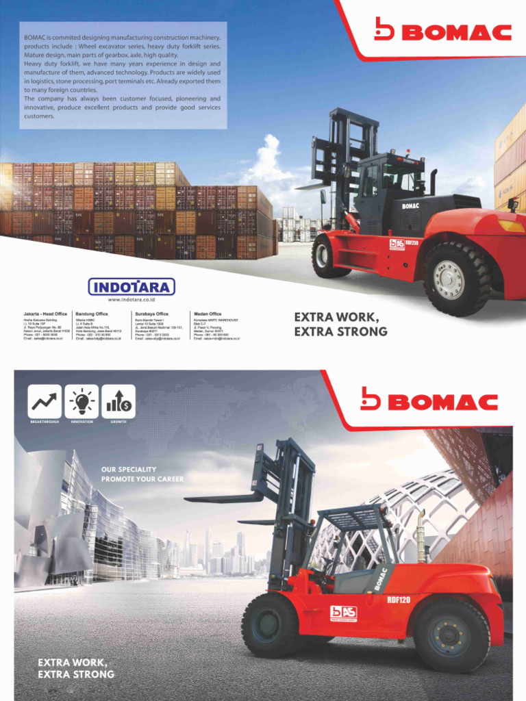 Katalog Bomac Forklift RDF Series | PDF
