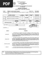 BUCET - Application Form Final (Front) | PDF