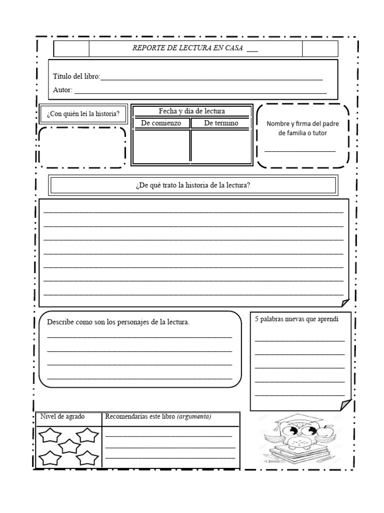 Formato de Lectura en Casa | PDF | Relaciones personales, crianza y ...