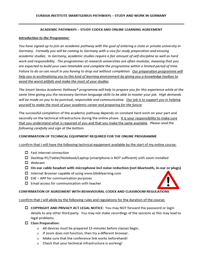 Anlage 1c_Student Codex Acad Pathway | PDF | Computing