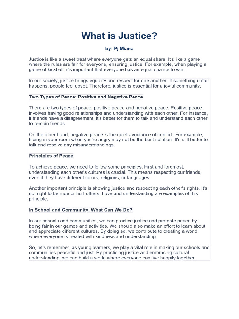 What is Justice | PDF