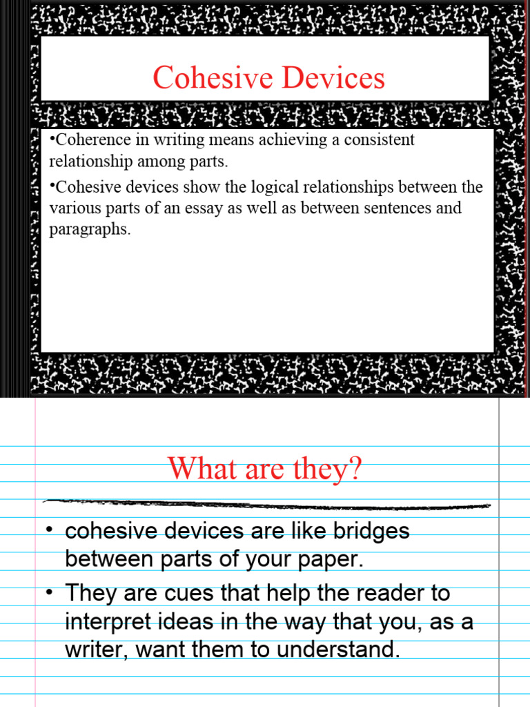 Cohesive Devices | PDF | Syntax | Grammar