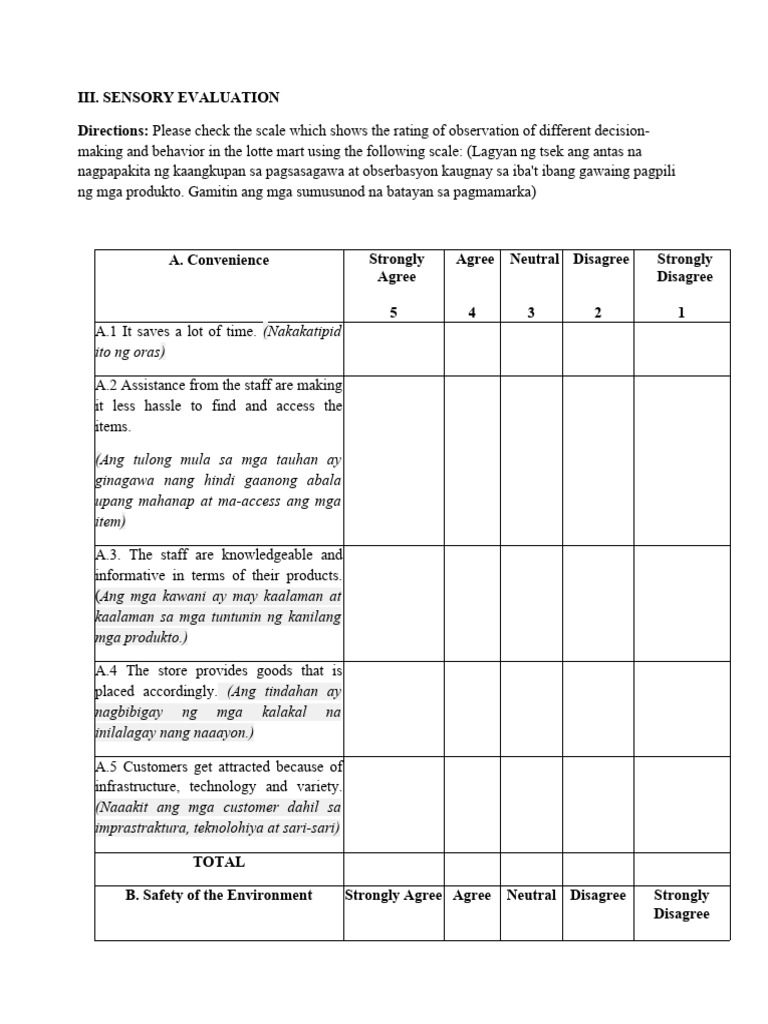 Survey Questionnaire 2 1 | PDF