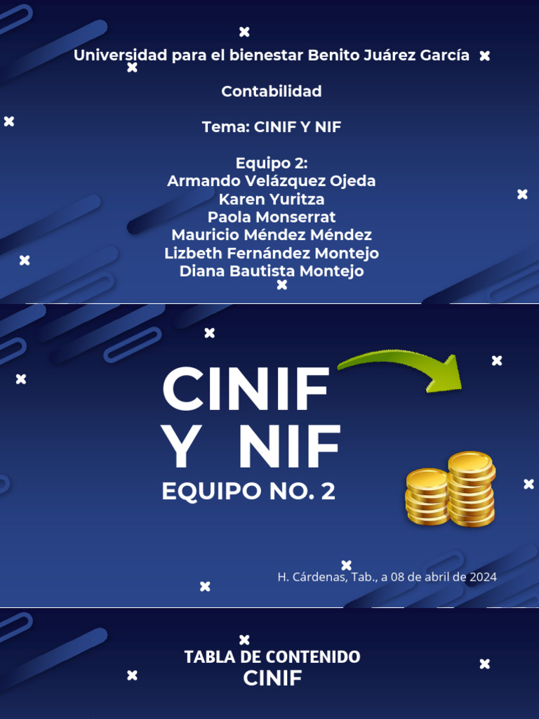 Nif y Cinif | PDF | Estado financiero | Contabilidad