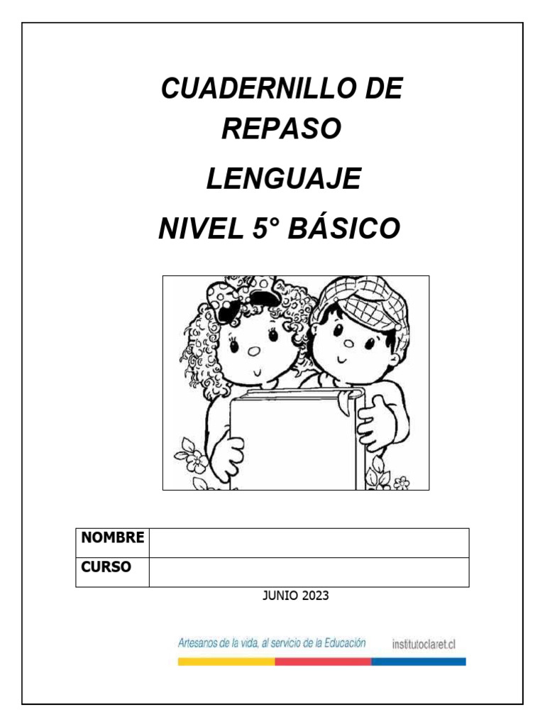 Lenguaje 5° Básico CUADERNILLO | PDF