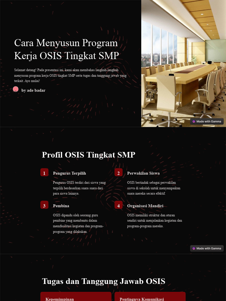Cara Menyusun Program Kerja OSIS Tingkat SMP | PDF | Karier & Perkembangan