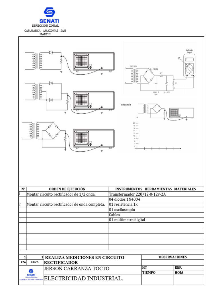 Tarea 3 | PDF | Rectificador | Red eléctrica