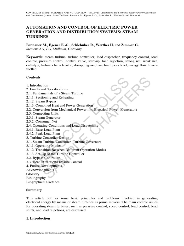 Unesco - Eolss Sample Chapters | PDF | Power Station | Steam